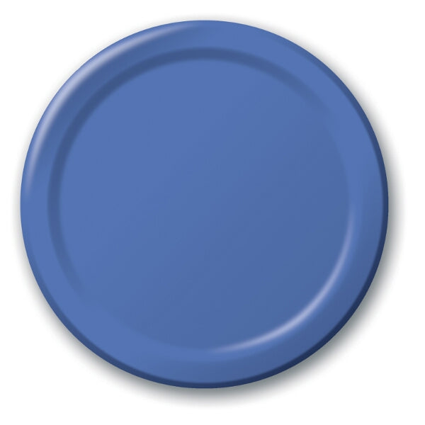 Royal Blue Large Plain Paper Plate | The Party Cupboard