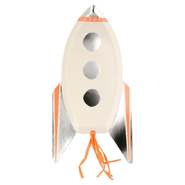 Space Rocket Shaped Party Plates Meri Meri | The Party Cupboard