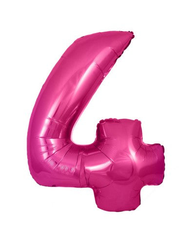 Hot Pink Jumbo Foil Balloon # 4 | The Party Cupboard
